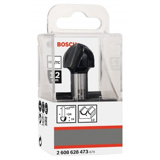 Fresas e lâminas de plaina PRO Router Bit Core Box, R 12, Shank 12 mm ...